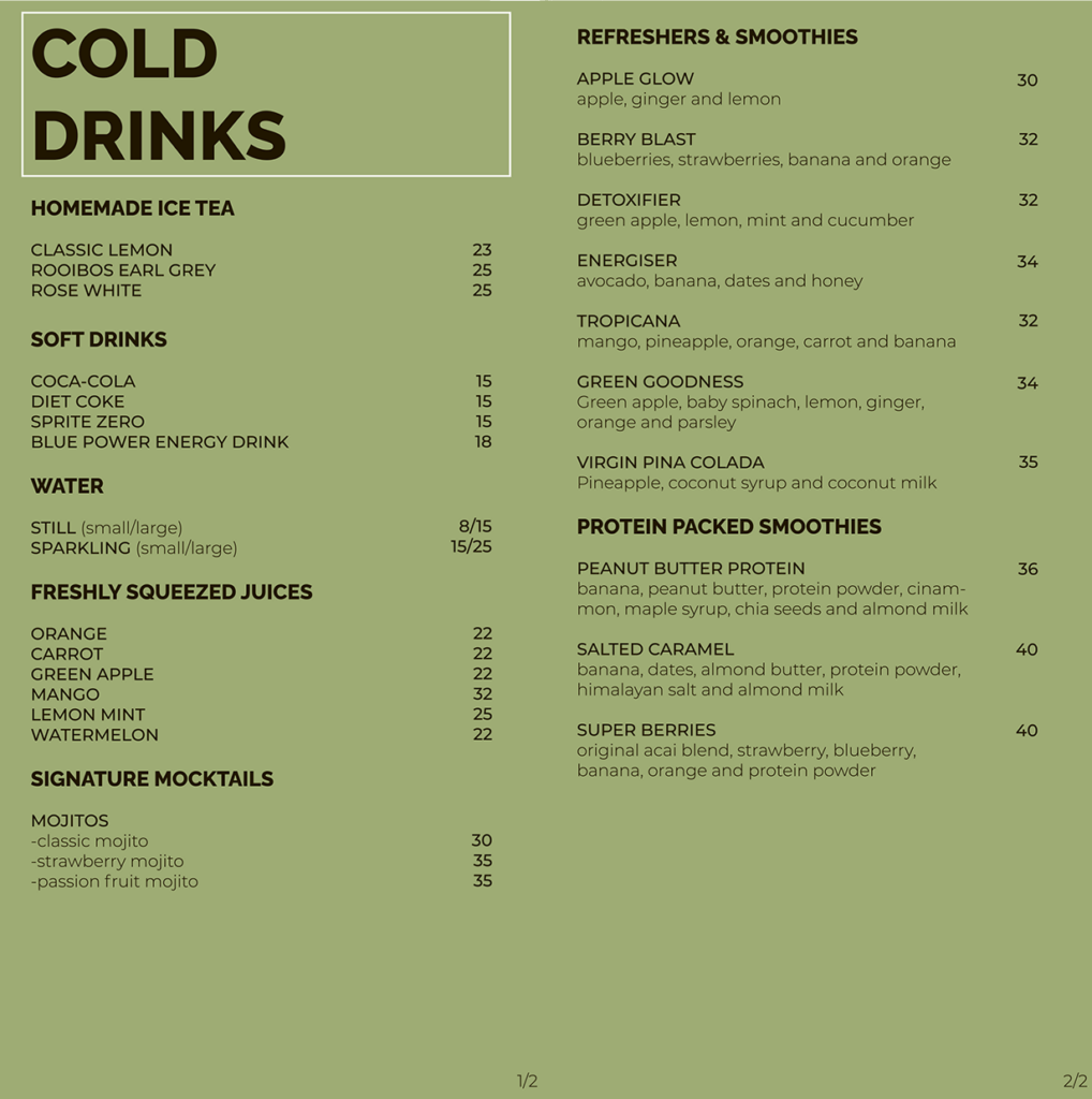 Menu | Ellis